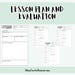 Lesson Plan and Lesson Evaluation Template - Editable Canva Link ...