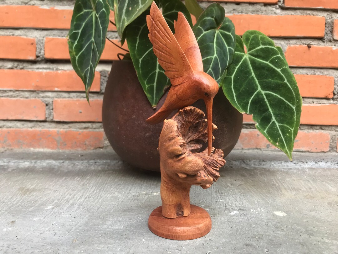 Hummingbird, Wood Carving, Hummingbird Sculpture, Decoration, Home ...