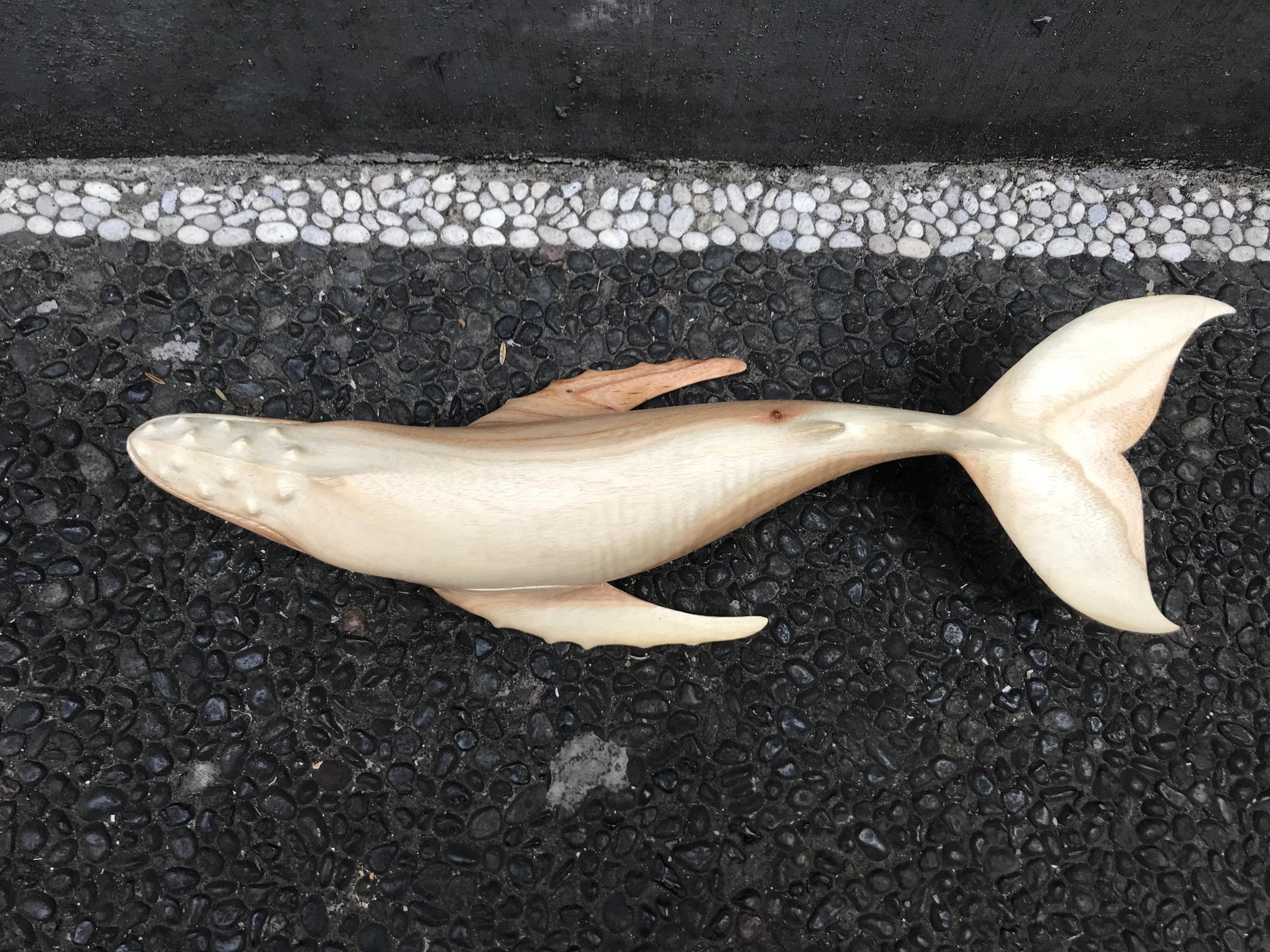 Humpback Whale 50cm Sculpture, Humpback Whale Woodcarving, Home Decor ...