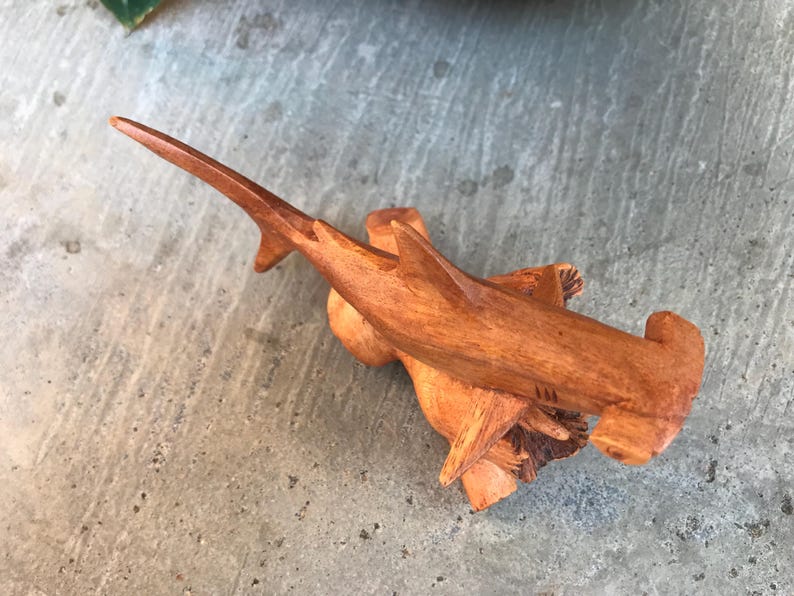 Hammerhead Shark Statue, Shark Wood Carving, Home Decor, Christmas ...