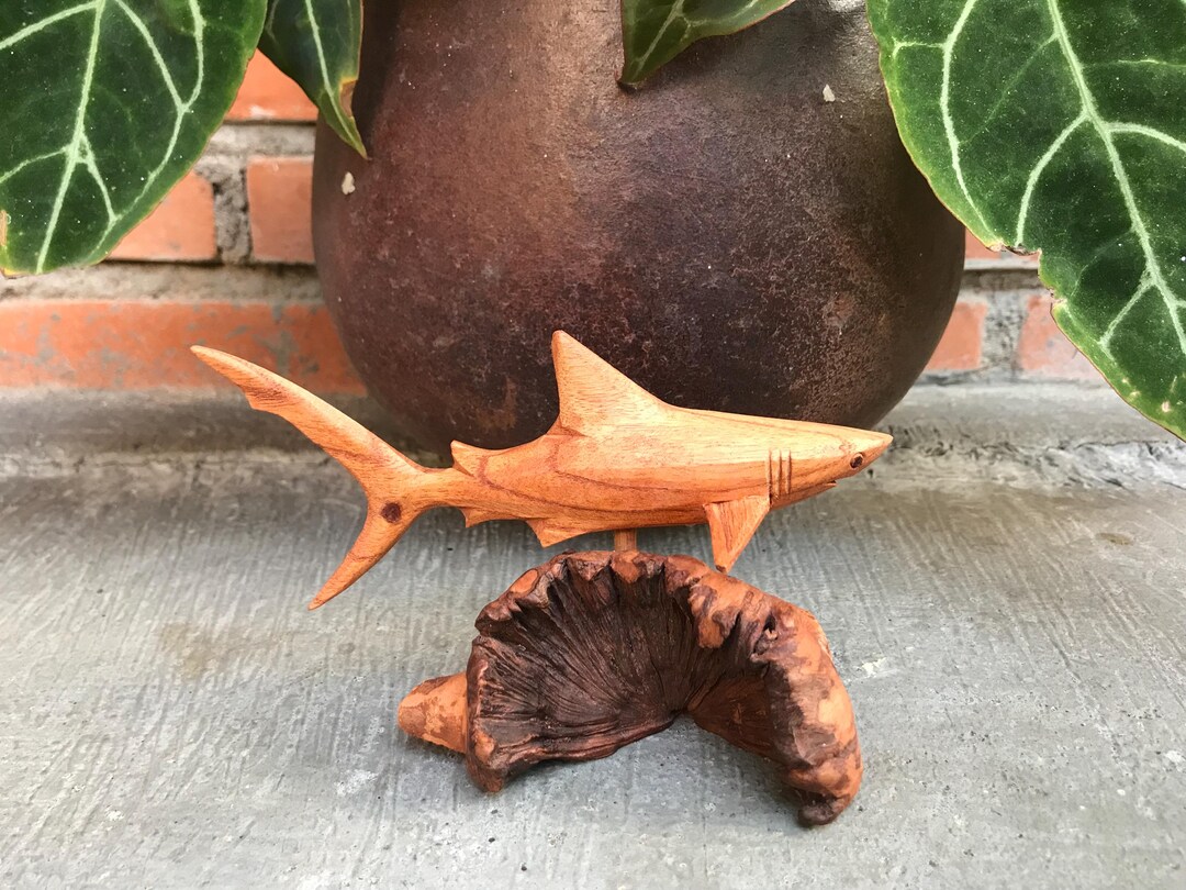Shark, Wood Carving, White Shark, Shark Sculpture, Decoration, Home ...