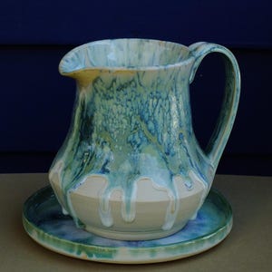 The Coastal Chic Pitcher and Plate - Etsy