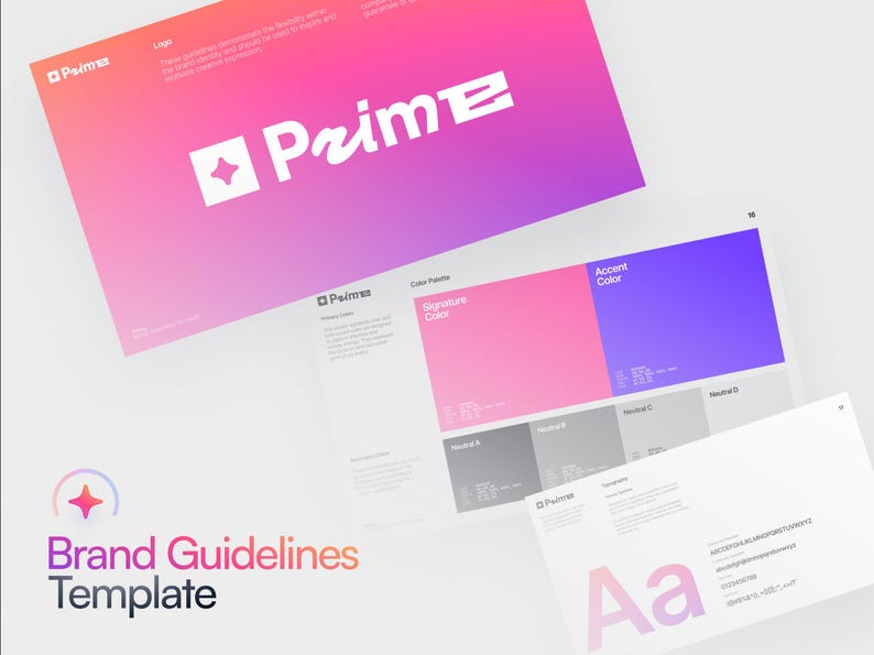 Prime Brand Guidelines Figma Template - Etsy