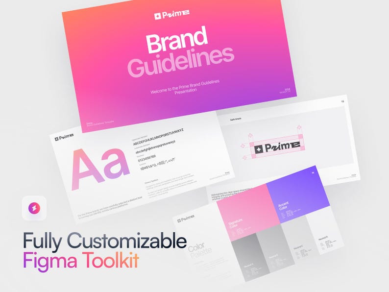 Prime Brand Guidelines Figma Template - Etsy