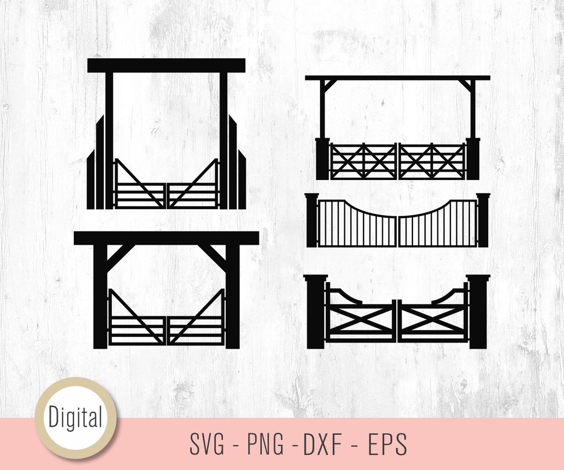 Ranch Gate Svg Bundle, Ranch Gate Silhouette, Cricut File, Ranch ...