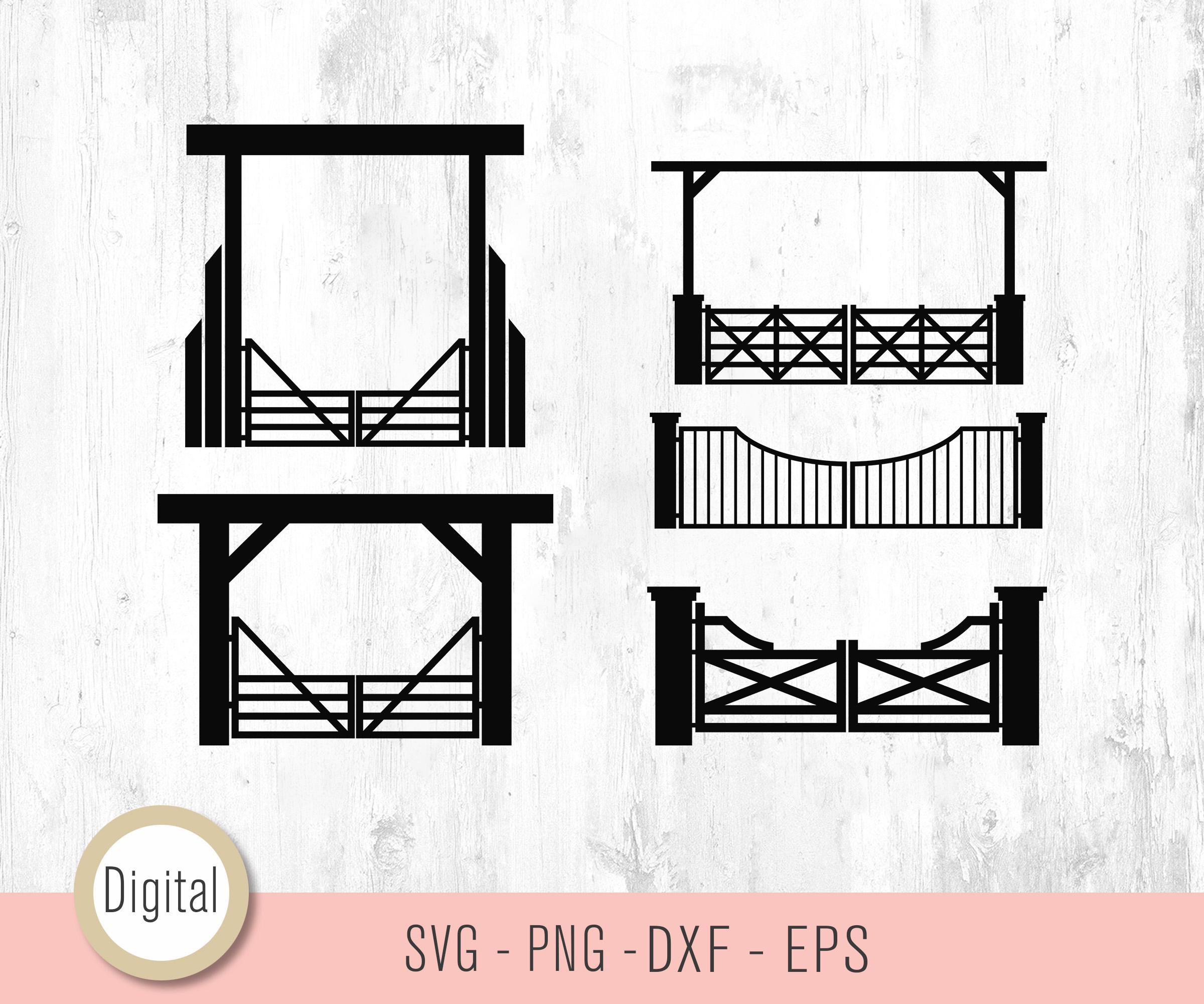 Ranch Gate Svg Bundle, Ranch Gate Silhouette, Cricut File, Ranch ...