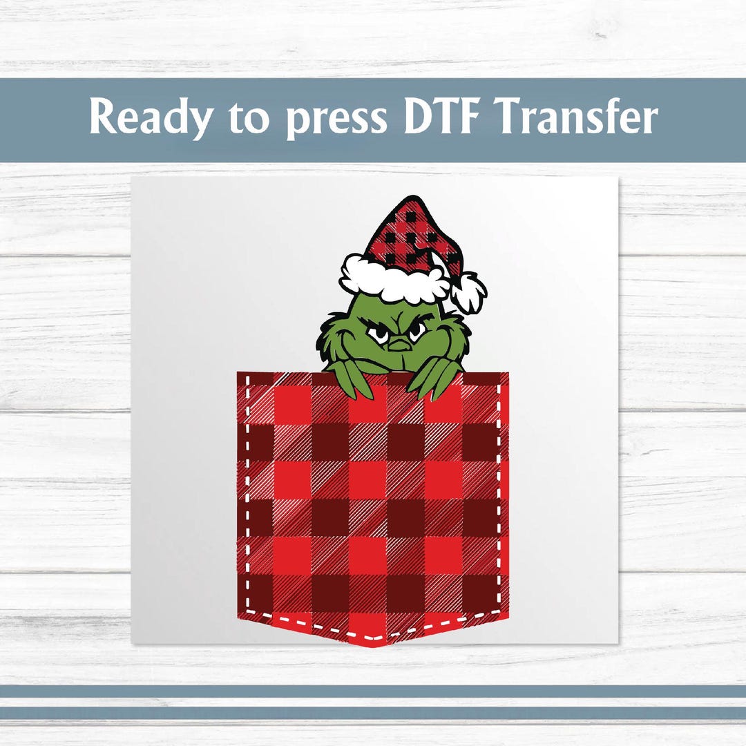 Christmas Grinch DTF Transfer, Merry Grinchmas Ready to Press, Grinch ...