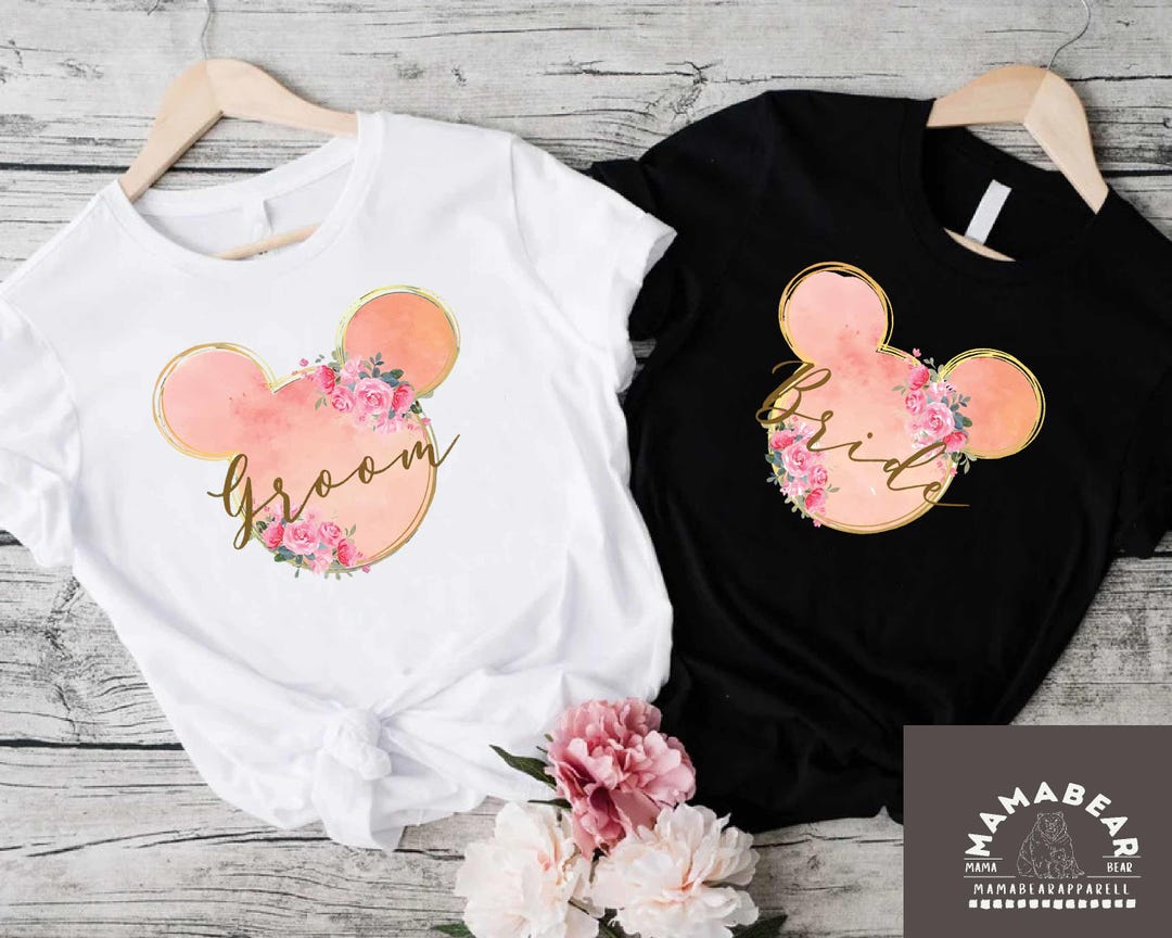 Disney Bride and Groom Matching Shirts,disneyland Bachelorette Party ...