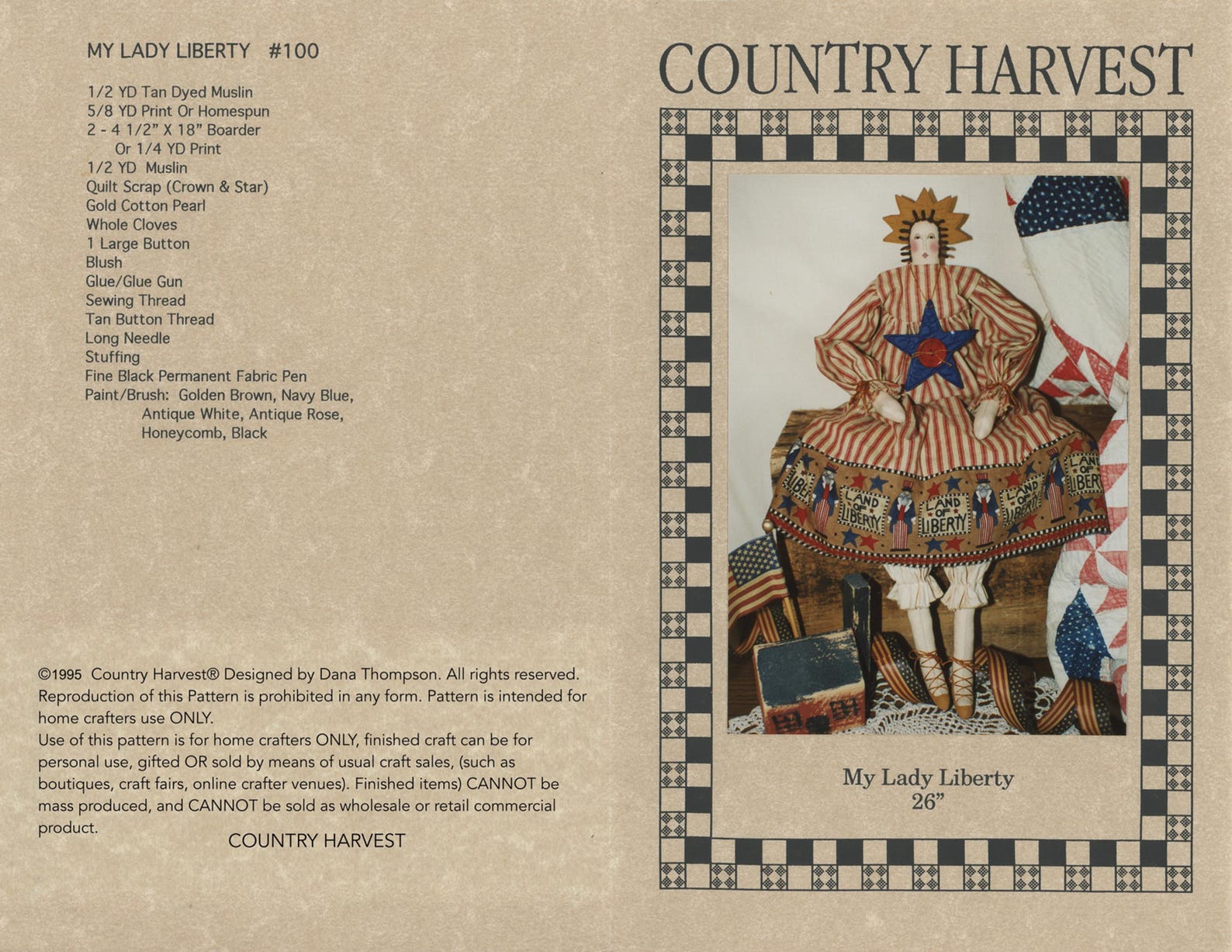 Printed Paper Patterns Patriotic Friends Country Harvest - Etsy