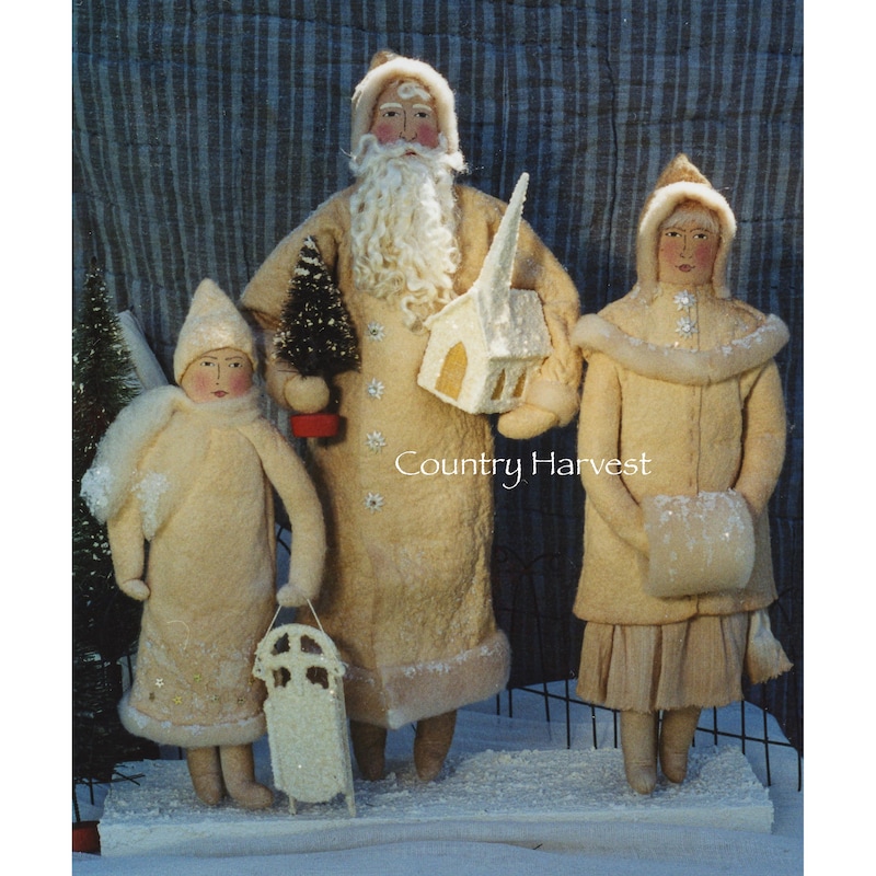 Primitive Santa Pattern - Etsy