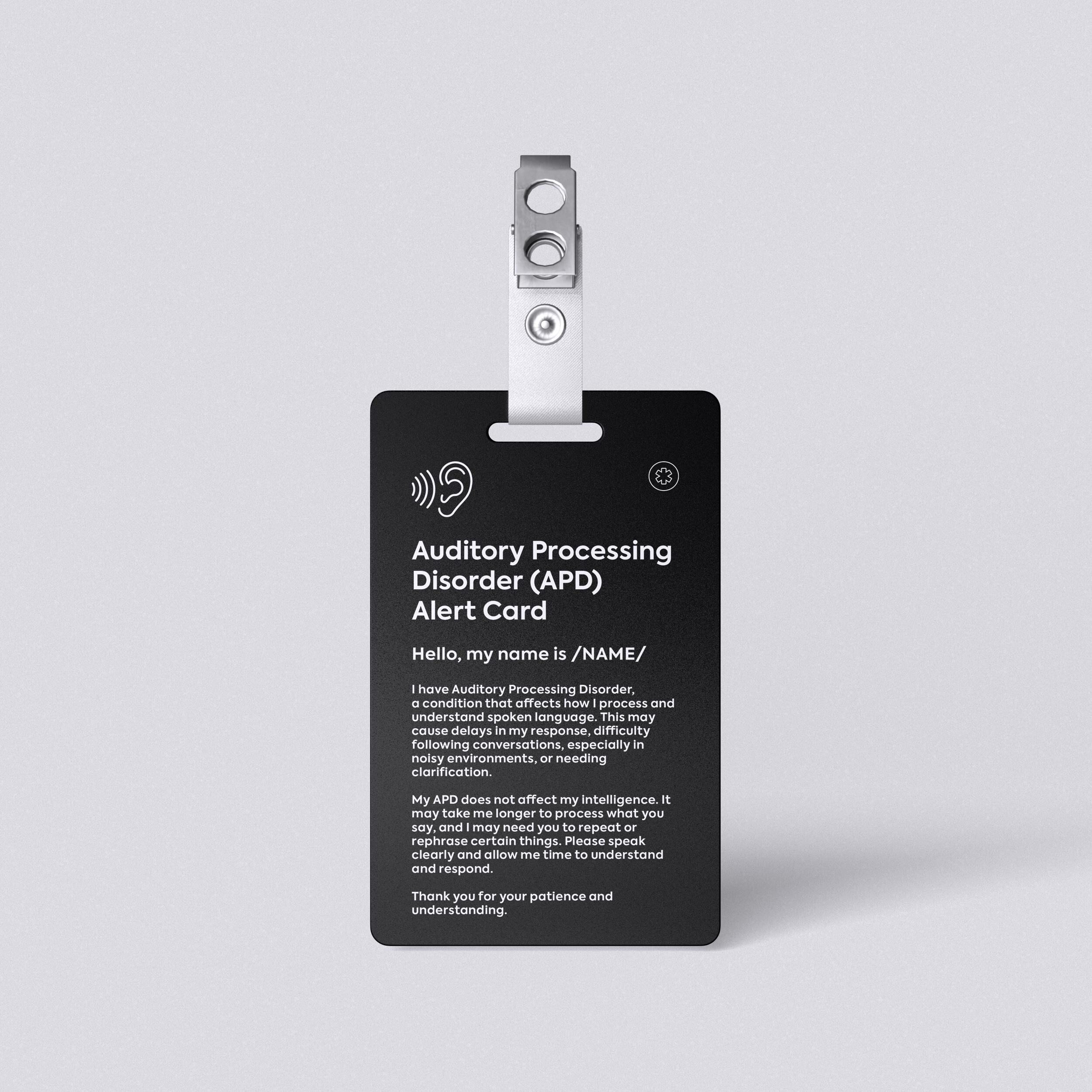 Take Control With Our Personalized APD Medical Alert Card - Etsy