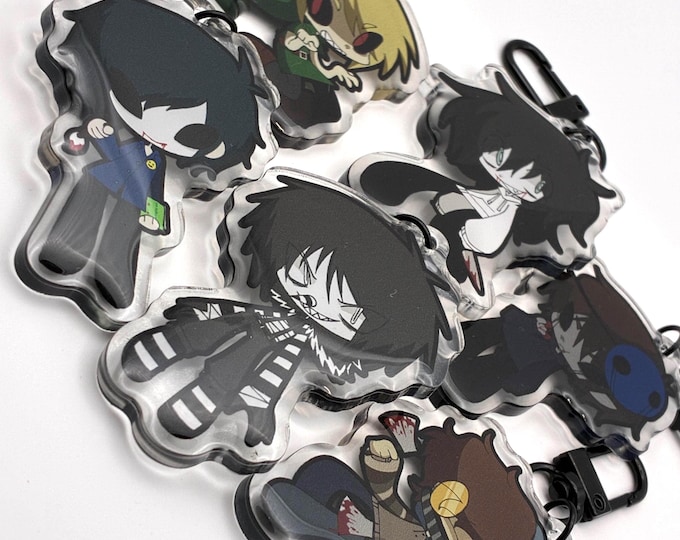 Jeff the Killer Red Acrylic Keychain - Etsy
