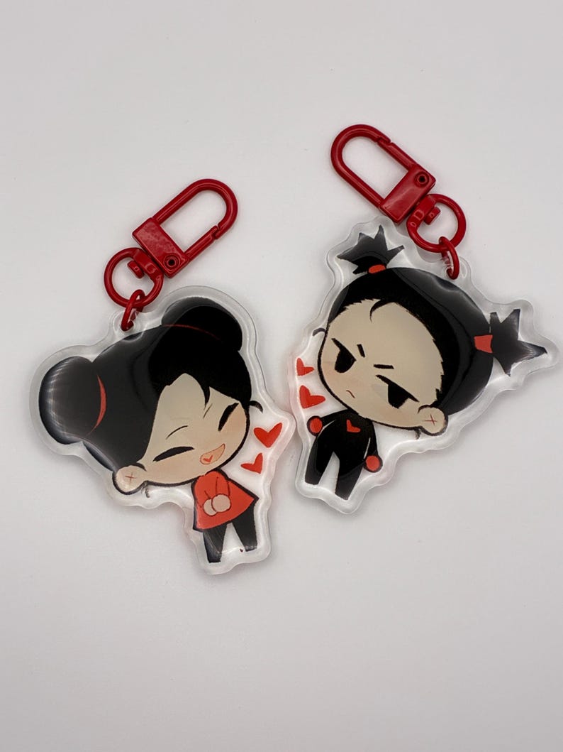 LOVERGIRL AND NINJA - Acrylic Keychains - Etsy