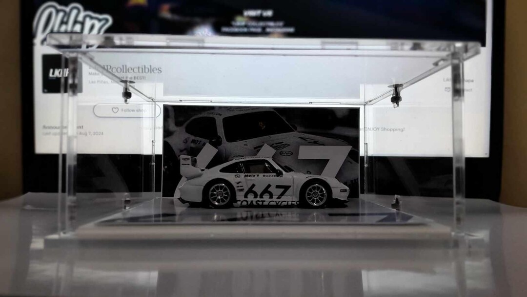 Diecast Acrylic Display Case Porsche Diecast Custom Case Car Poster ...