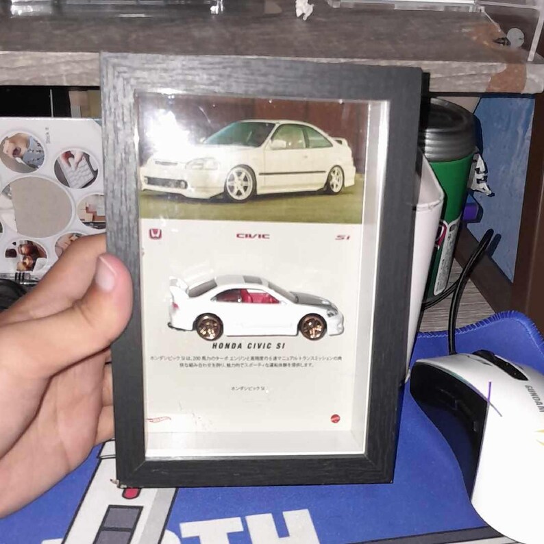 Honda Civic Custom Frame Design Poster Print Unique Gift Diecast Car ...