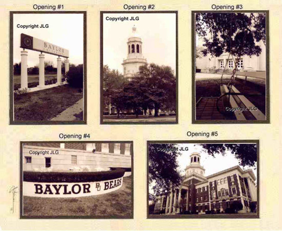 Baylor University Photo College Collage - Waco, TX - Etsy