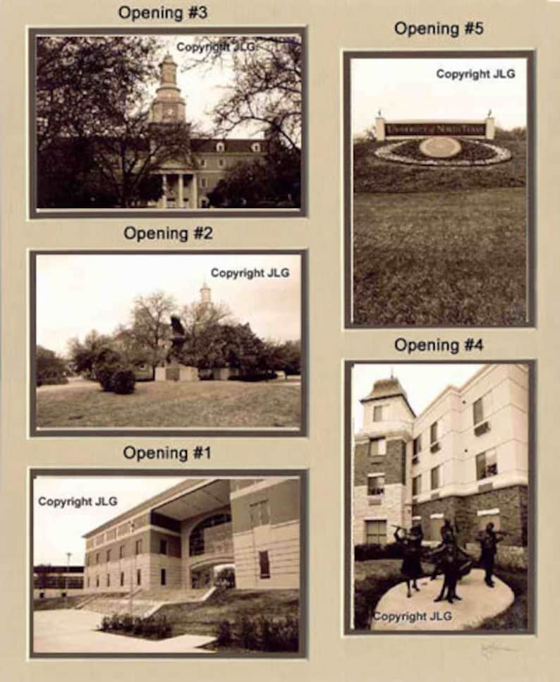 University of North Texas (UNT) Photo College Collage - Denton, TX - Etsy