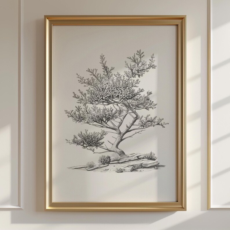 Vintage Olive Tree Branch Sketch, Printable Pencil Illustration ...