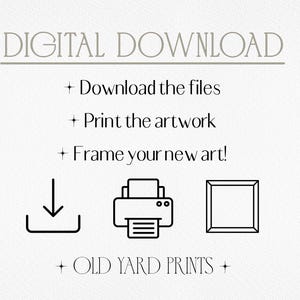 Traditional Oak Tree Etching Printable Wall Art, Rustic Farmhouse Decor ...