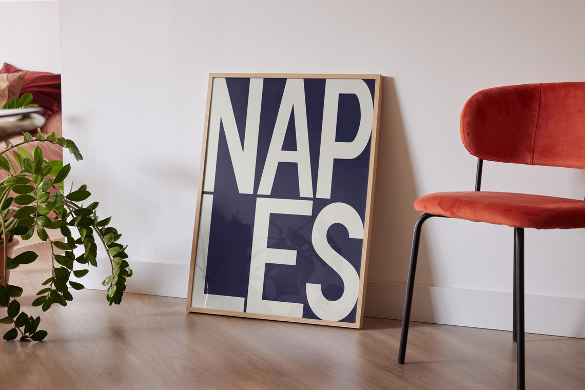 Naples Print, Coastal Naples Wall Art, Florida Minimal Poster, Naples ...