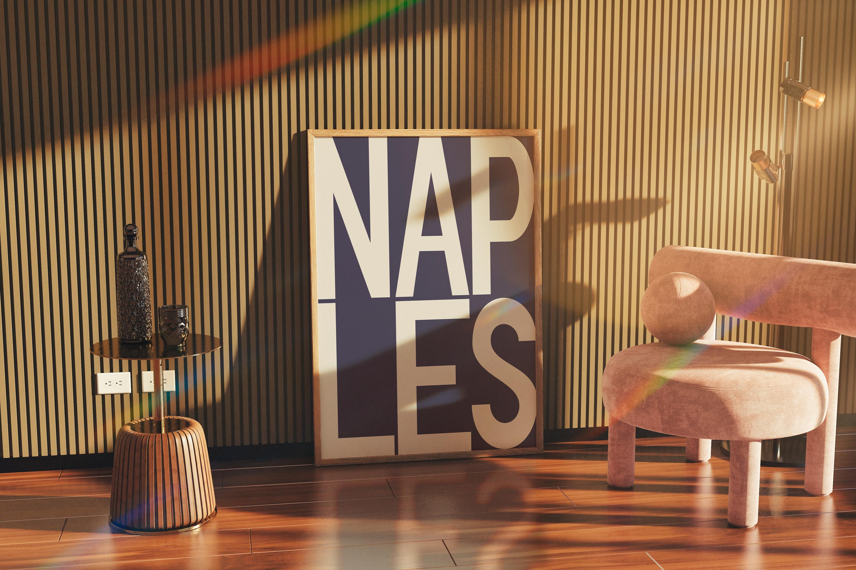 Naples Print, Coastal Naples Wall Art, Florida Minimal Poster, Naples ...