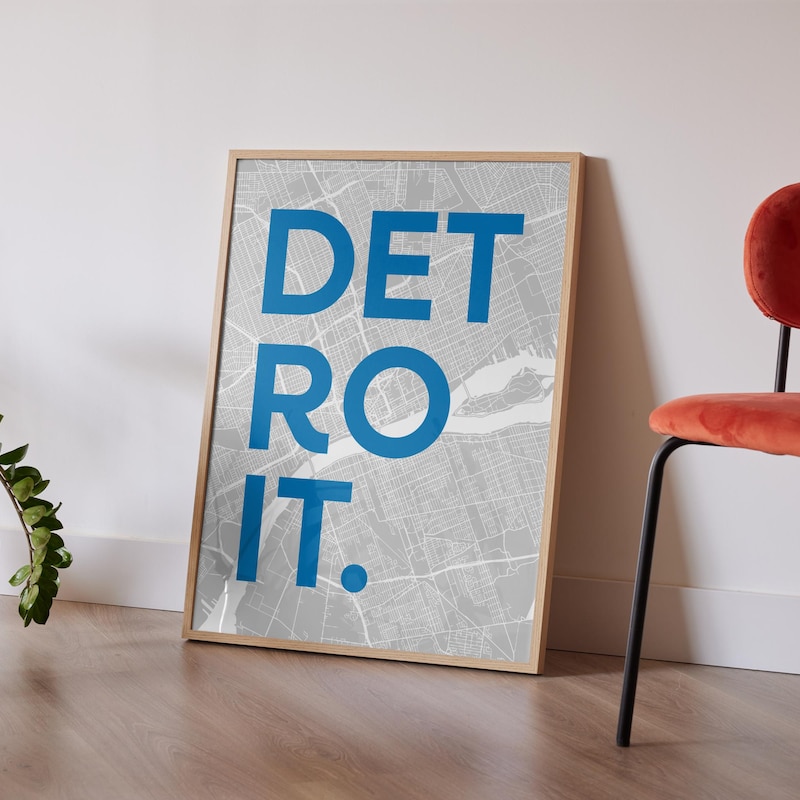 Detroit Poster - Etsy