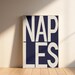 Naples Print, Coastal Naples Wall Art, Florida Minimal Poster, Naples ...