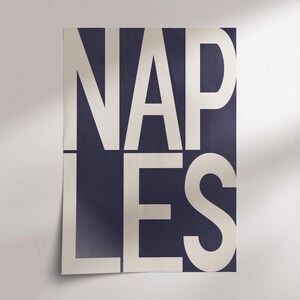 Naples Print, Coastal Naples Wall Art, Florida Minimal Poster, Naples ...