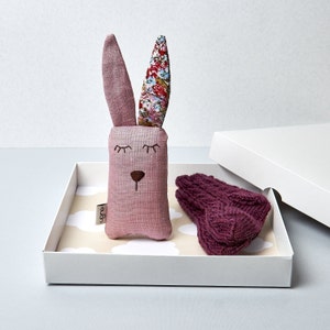 Ash Rose Baby Girl Gift Set, Easter Bunny Rattle Toy, Cute Baby Socks ...