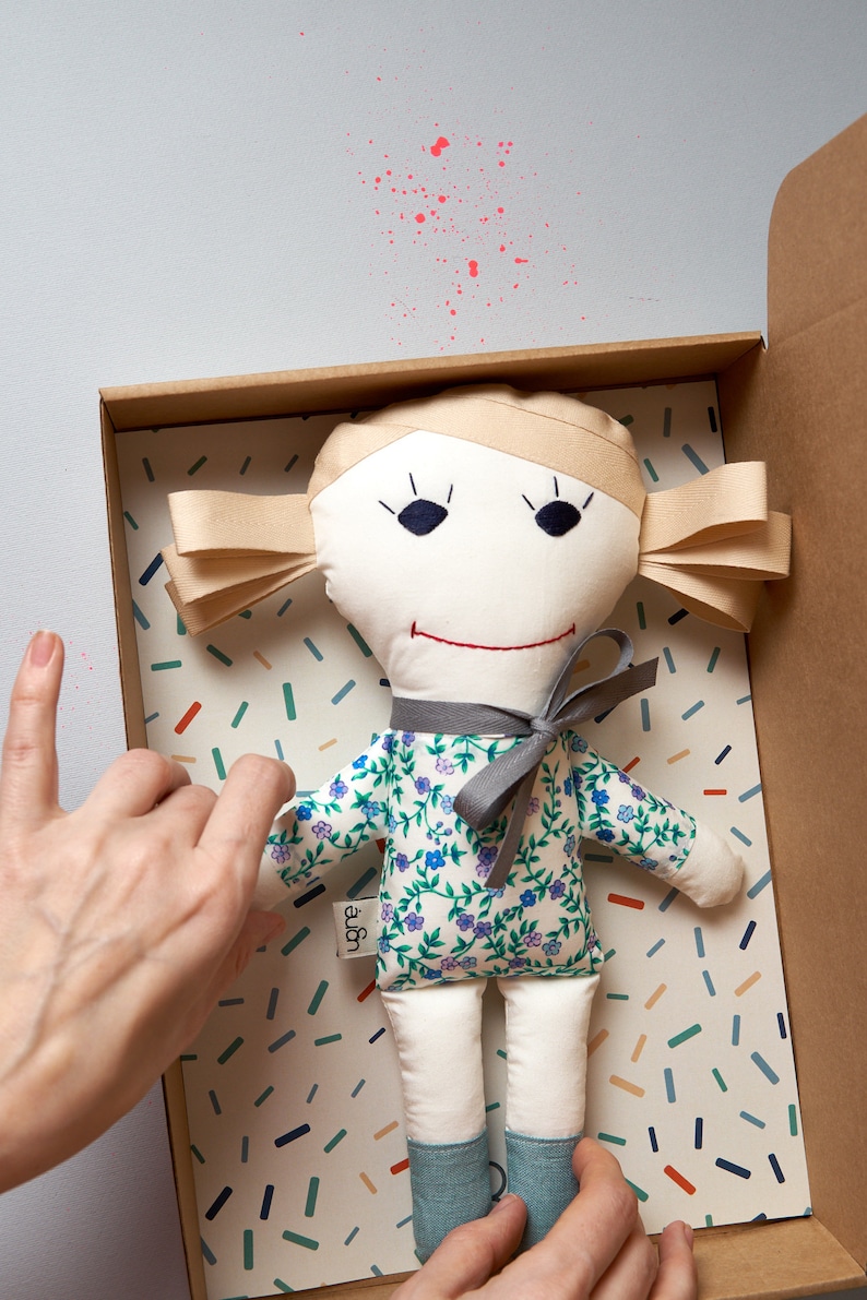 Embroidered Fabric Doll Personalised Toddler Gift - Etsy