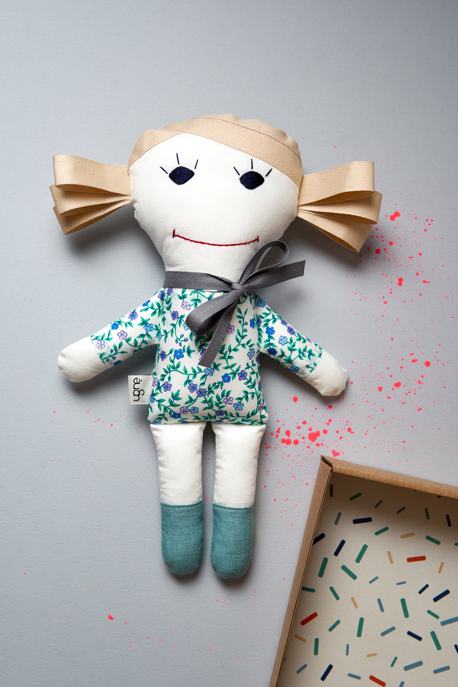 Embroidered Fabric Doll Personalised Toddler Gift - Etsy