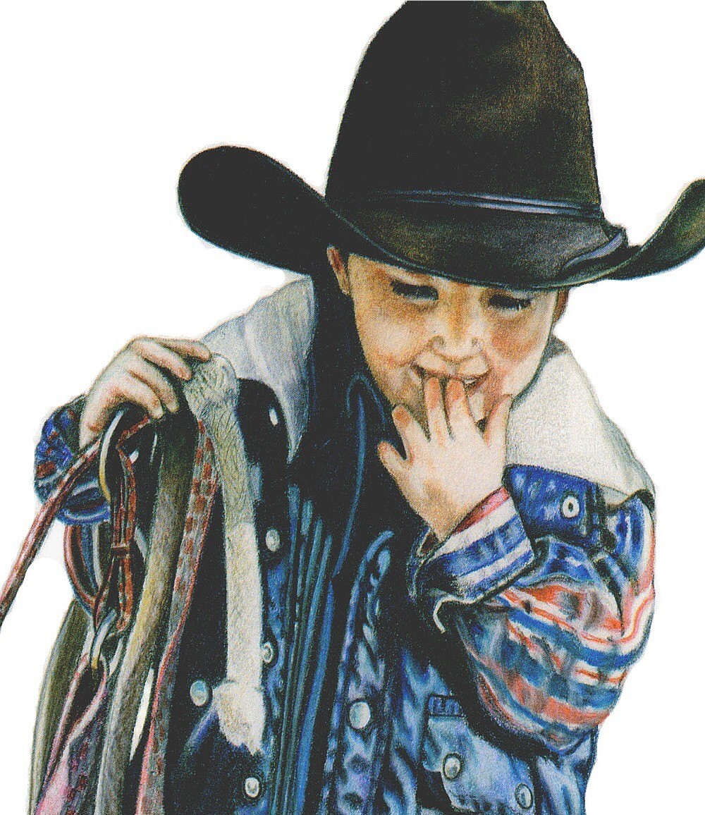 The Littlest Cowboy Limited Edition Print Western Cowboy - Etsy