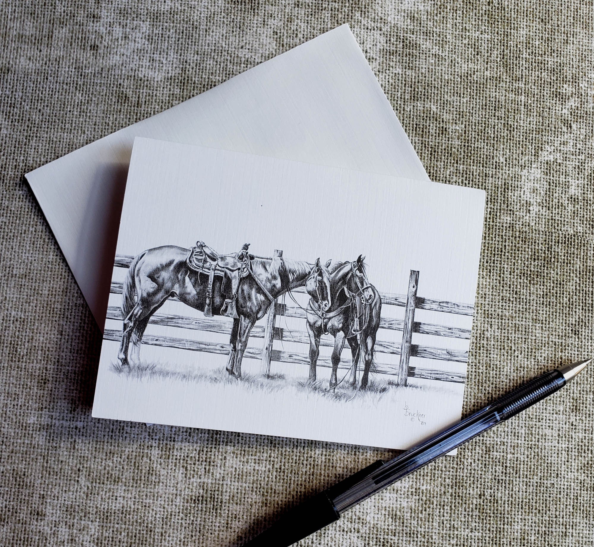 Western Equine Rustic Notecards ~ Blank Cards ~ Stationery ~ Assorted ...