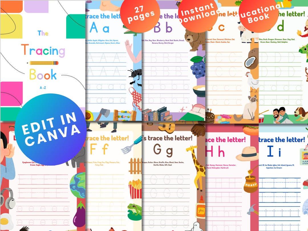 Alphabet Handwriting Worksheet Printable for Toddler, Preschool ...