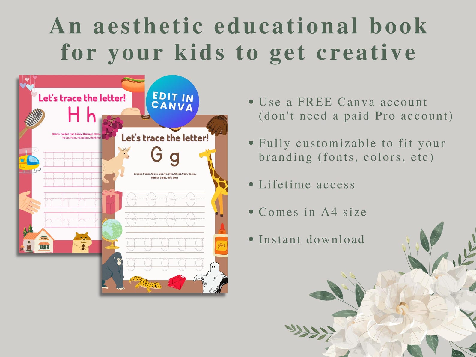 Alphabet Handwriting Worksheet Printable for Toddler, Preschool ...