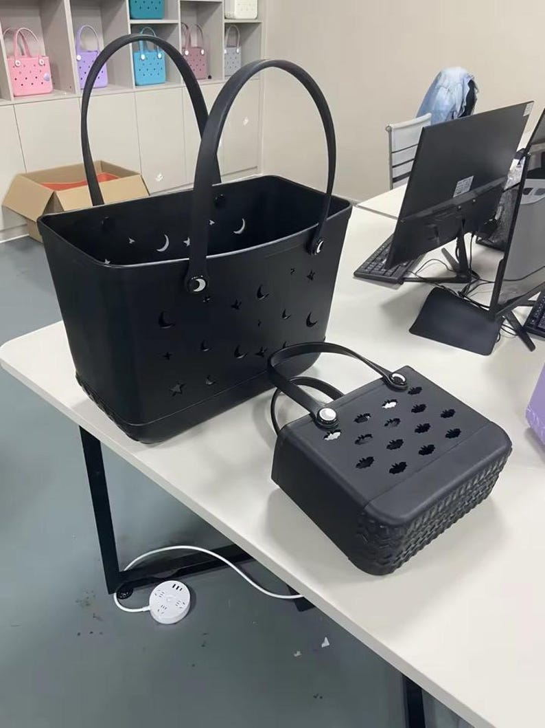 PREORDER: the Mini Black Batty EVA Beach + Summer Bog Style Bag | Beach ...