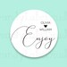 Custom, Enjoy Stickers, Birthday, Cookie Stickers, (item #2), Packaging ...