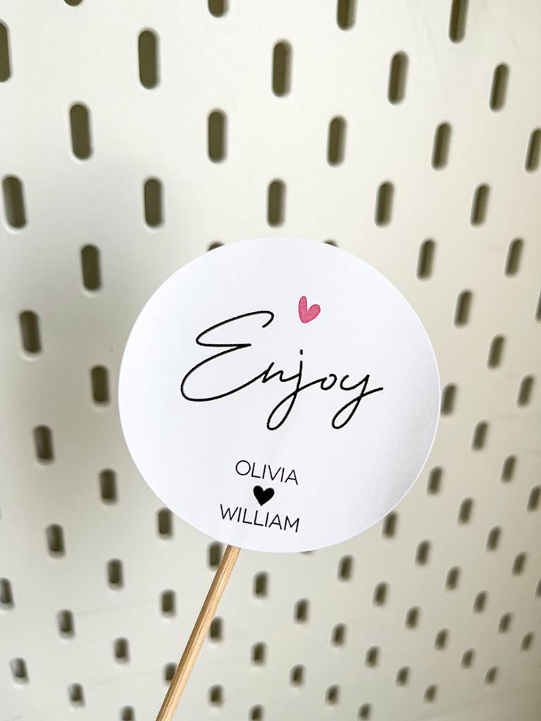 Custom, Enjoy Stickers, (item #3), Packaging Stickers, Handmade ...