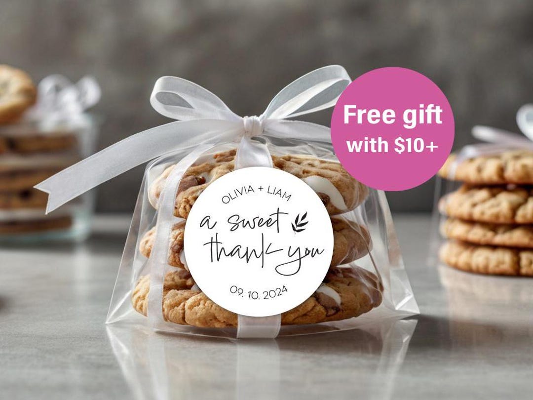 Favor Sweet Stickers Wedding (item #7), Packaging Stickers, Custom ...