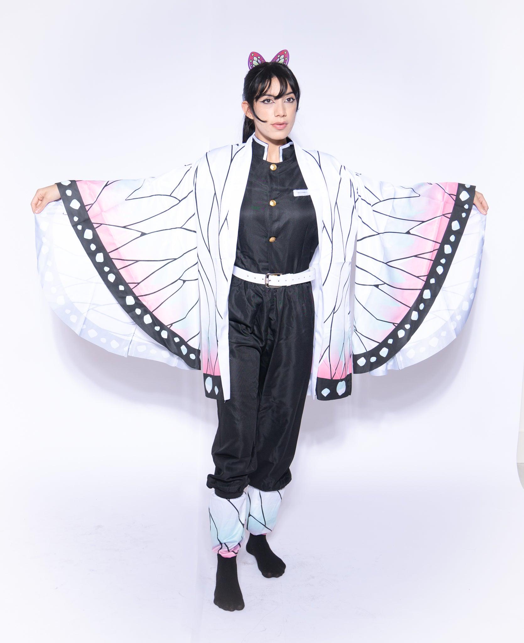 Demon Slayer Insect Pillar Butterfly Ninja Costume With Kimono & Wig - Etsy