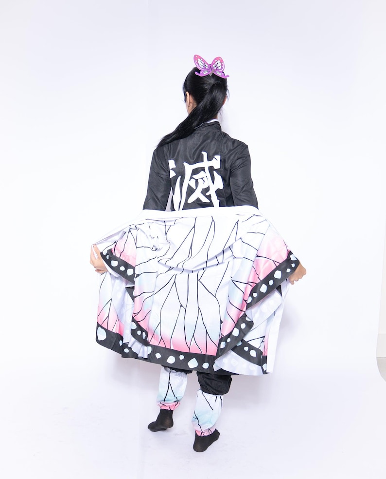 Demon Slayer Insect Pillar Butterfly Ninja Costume With Kimono & Wig - Etsy