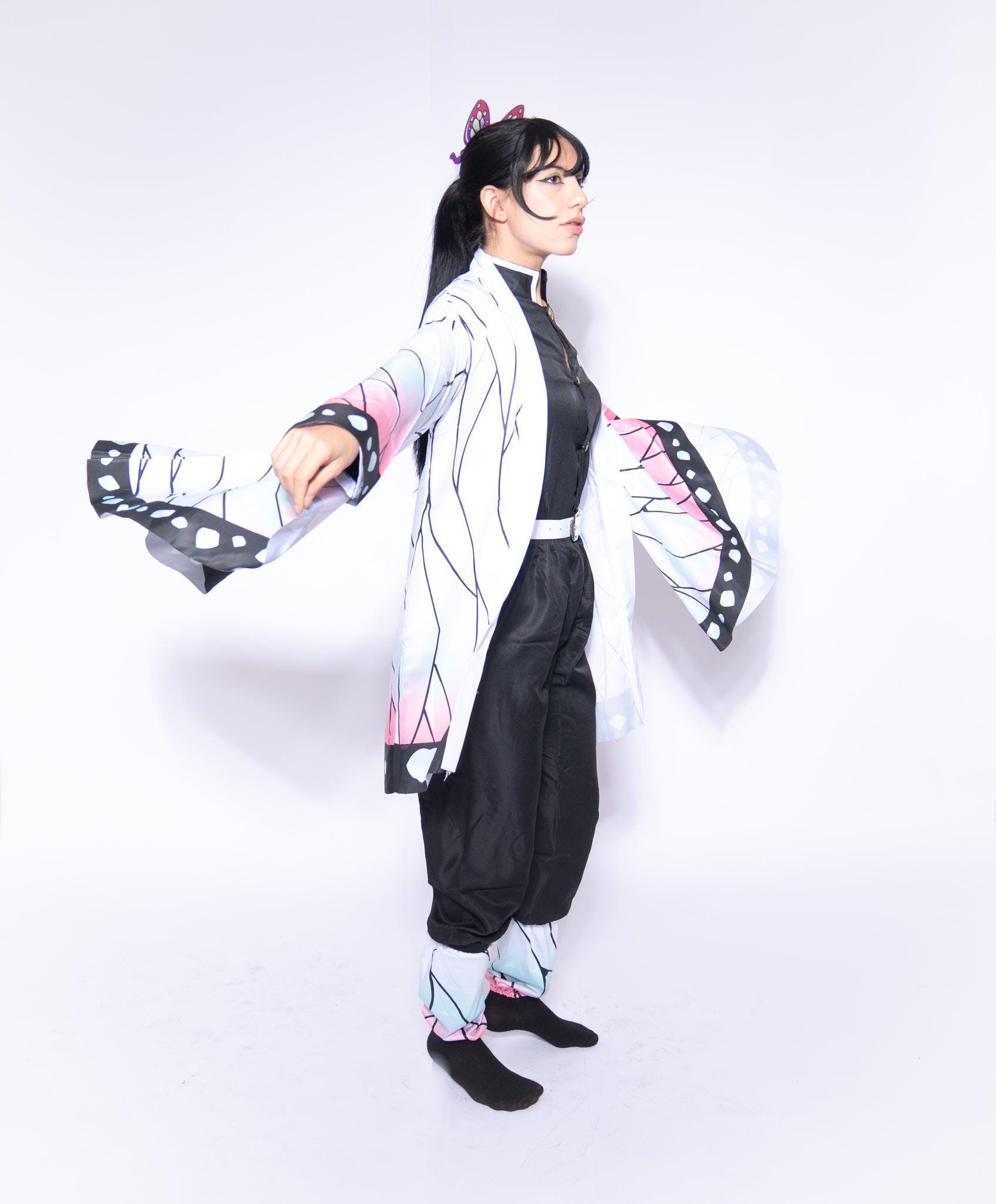 Demon Slayer Insect Pillar Butterfly Ninja Costume With Kimono & Wig - Etsy