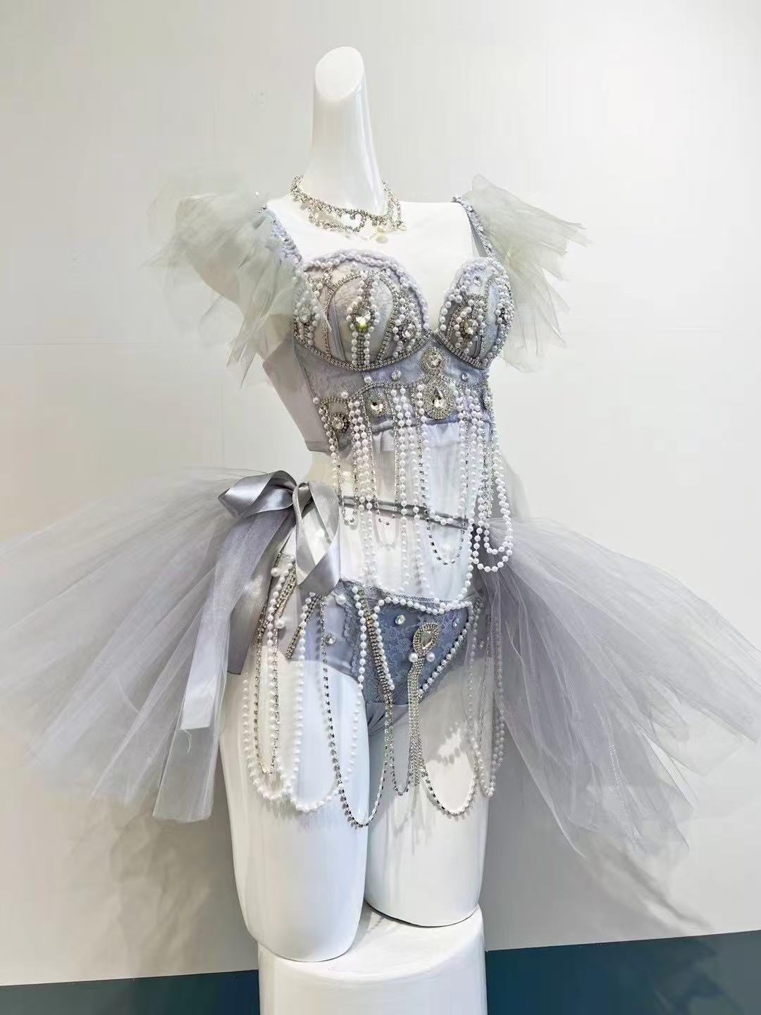 Ballerina Fantasy | Rave Festival Outfit | Top + Bottom + Tutu Skirt - Etsy