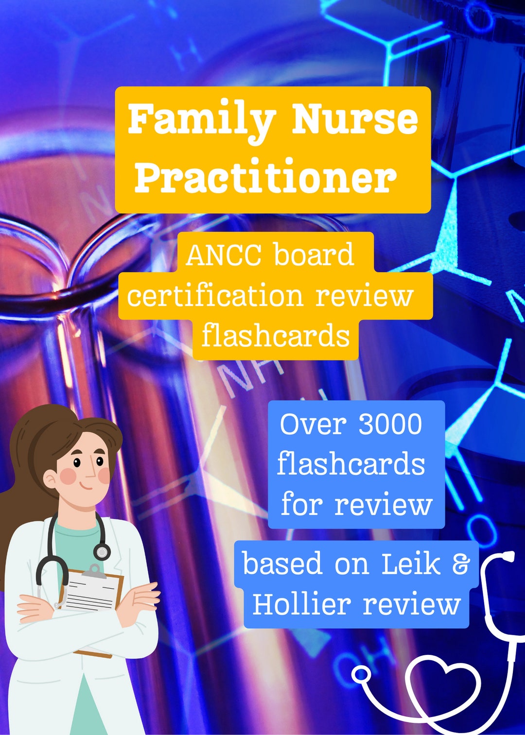 Over 3000 Family Nurse Practitioner Board Review Flashcards - Etsy
