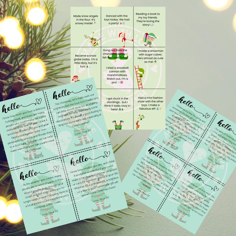 Elf Arrival Letter: Christmas Elf Introduction Cards (PDF Download - Etsy