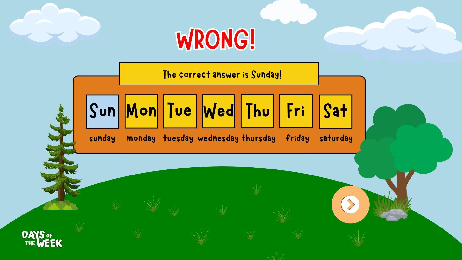 DAYS OF THE Week Quiz, Time Awareness Game, Printable Kids Game, Kids ...