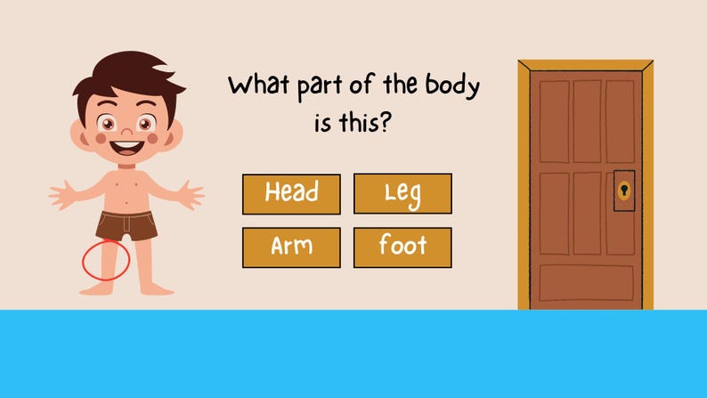 BODY PARTS QUIZ: Body Awareness Quiz, Human Body Game, Digital Download ...
