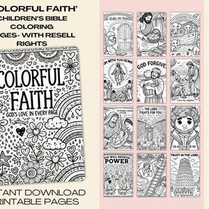 COLORFUL FAITH Bible Verse Coloring Pages for Kids – Printable ...