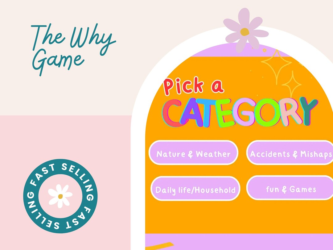 The "why" Game for Kids | Canva Template | Digital Download | Cause and Effect Learning ...