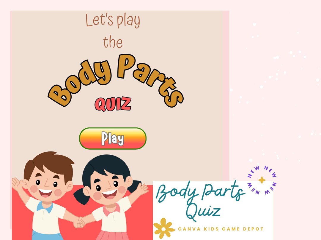 BODY PARTS QUIZ: Body Awareness Quiz, Human Body Game, Digital Download ...
